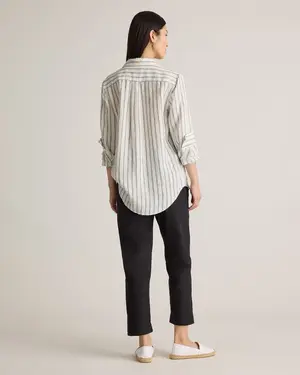 Quince Organic Cotton Pull-on Pants - Black