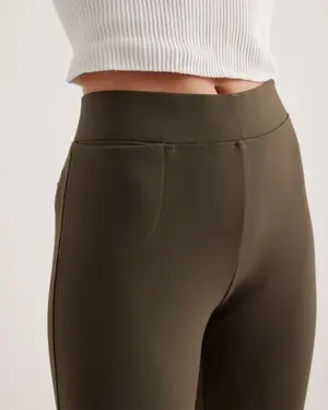 Quince Ultra-stretch Ponte Kick Flare Trousers