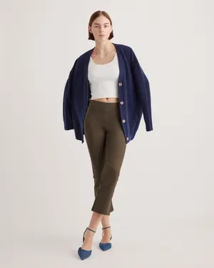 Quince Ultra-stretch Ponte Kick Flare Trousers