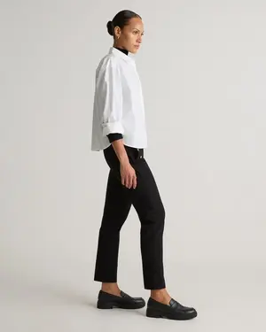 Quince Ultra-stretch Ponte Mariner Pants - Black