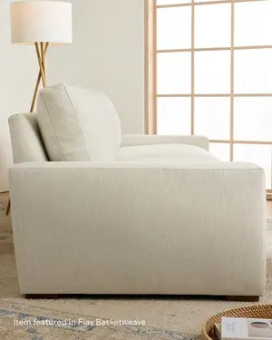 Quince Stillman L Sectional In Performance Basketweave - Snow