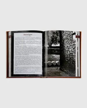 Quince Graphic Image Whiskey Cocktails Leather Bound Book