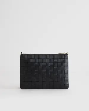 Quince Juno Handwoven Crossbody - Black