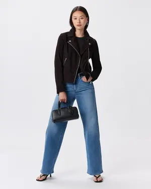 Quince Italian Leather Mini Bowler Satchel - Black