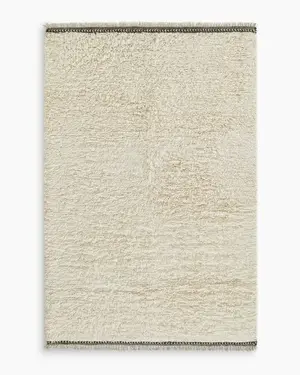 Quince Dover Wool Shag Rug - Ivory