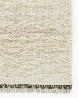 Quince Dover Wool Shag Rug - Ivory