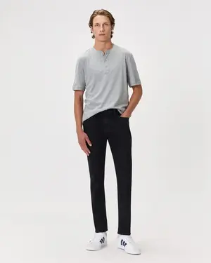 Quince Warren Stretch Slim Jeans - Black