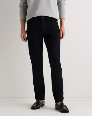 Quince Warren Stretch Slim Jeans - True Black