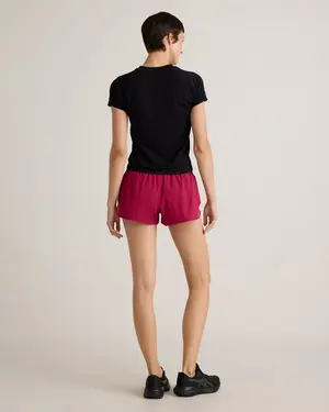 Quince Seamless Waist-length T-shirt - Black