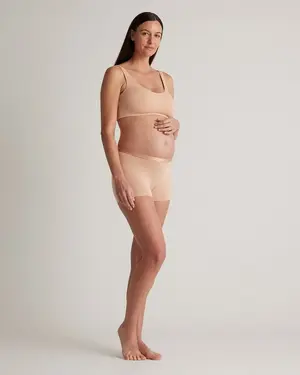 Quince Micromodal Maternity & Postpartum Bra - Warm Sand