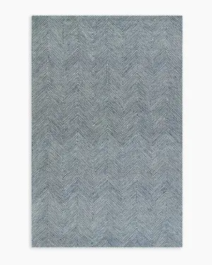 Quince Hudson Wool Rug - Denim