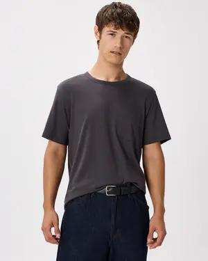 Quince 100% Pima Cotton Luxe Touch Pocket T-shirt - Dark Coal
