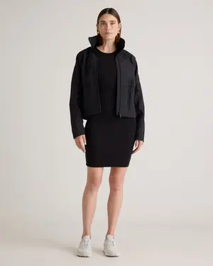 Quince Water Repellent Recycled Nylon Windbreaker Jacket - Black
