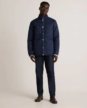 Quince Featherless Quilted Utility Jacket - Admiral