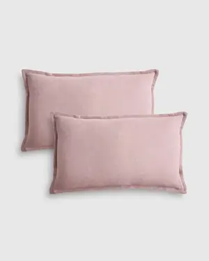 Quince European Linen Flange Edge Pillow Cover Fig