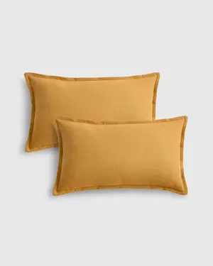 Quince European Linen Flange Edge Pillow Cover
