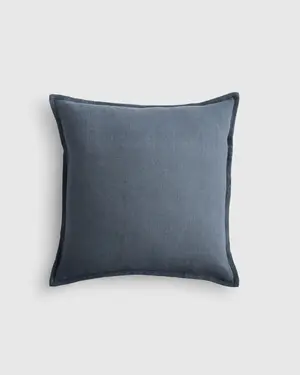 Quince European Linen Flange Edge Pillow Cover Nightfall