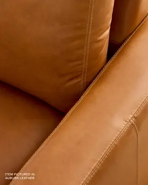 Quince Stillman Chaise Sectional In Leather - Espresso