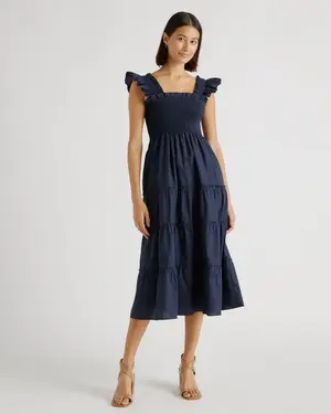 Quince Off The Shoulder Day Dresses