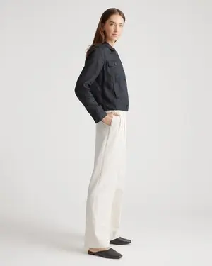 Quince 100% European Linen Jacket - Black