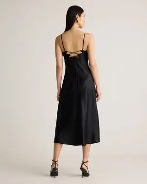 Quince Cutout Midi Slip Dress