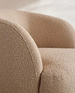 Quince Performance Boucle Swivel Chair - Dune