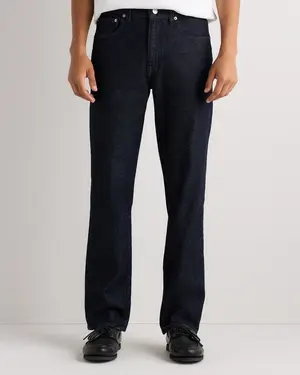 Quince Stretch Straight Jeans - Deep Indigo