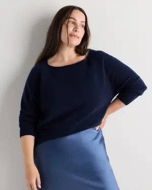 Quince Mongolian Cashmere Sweater - True Navy
