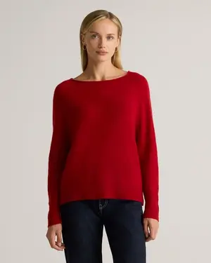 Quince Mongolian Cashmere Sweater - Varsity Red