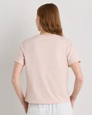 Quince Boxy V-neck T-shirt