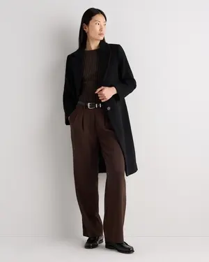 Quince Wool Cashmere Blazer Coat Black