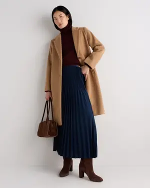 Quince Wool Cashmere Blazer Coat Caramel