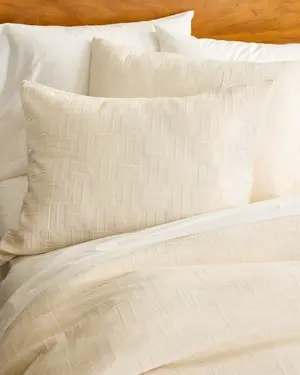 Quince Checkered Matelasse Sham Set