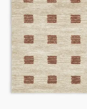 Quince Sullivan Hand-tufted Wool Rug - Rust