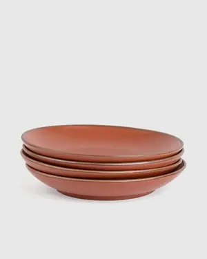 Quince East Fork Coupe Plate, Set Of 4 Amaro