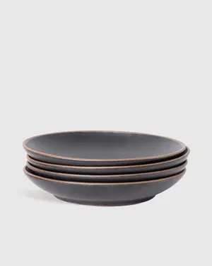 Quince East Fork Coupe Plate, Set Of 4 - Black Mountain