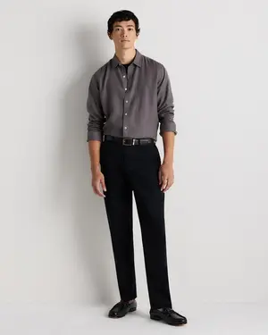 Quince Calfskin Leather Horsebit Loafer - Black