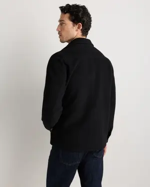 Quince Wool Cashmere Chore Jacket - Black
