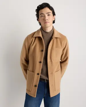 Quince Wool Cashmere Chore Jacket - Caramel