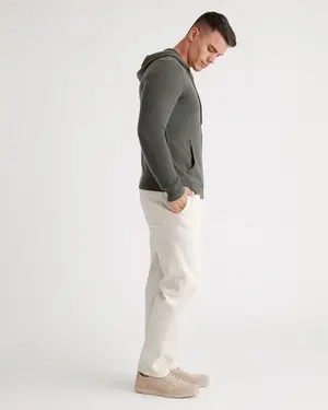 Quince Cashmere Full-zip Hoodie - Moss