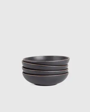 Quince East Fork Everyday Bowl, Set Of 4 - Black Mountain