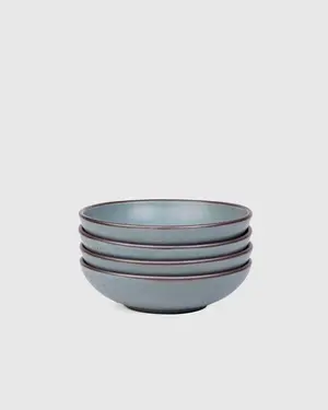 Quince East Fork Everyday Bowl, Set Of 4 - Heron