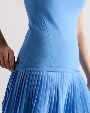 Quince Seamless Racerback Tank Top - Azul Blue