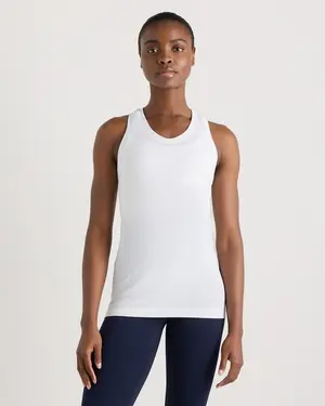 Quince Seamless Racerback Tank Top - Classic White