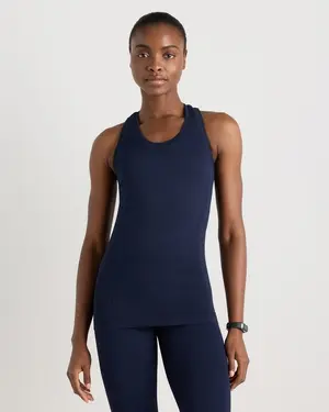 Quince Seamless Racerback Tank Top - Deep Navy