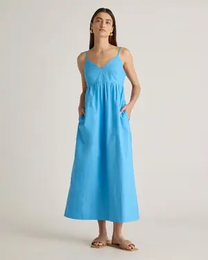 Quince Sleeveless Maxi Dress Cornflower Blue