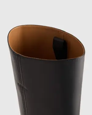 Quince Italian Leather Block Heel Boots