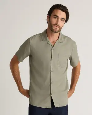 Quince Vintage Wash Tencel Camp Shirt