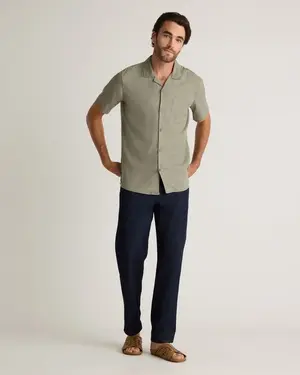 Quince Vintage Wash Tencel Camp Shirt