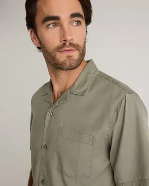 Quince Vintage Wash Tencel Camp Shirt
